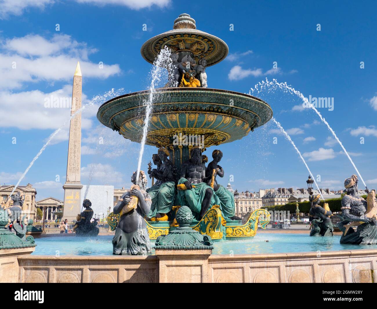 Paris, France - 20 September 2018 The exuberant Fontaines de la ...