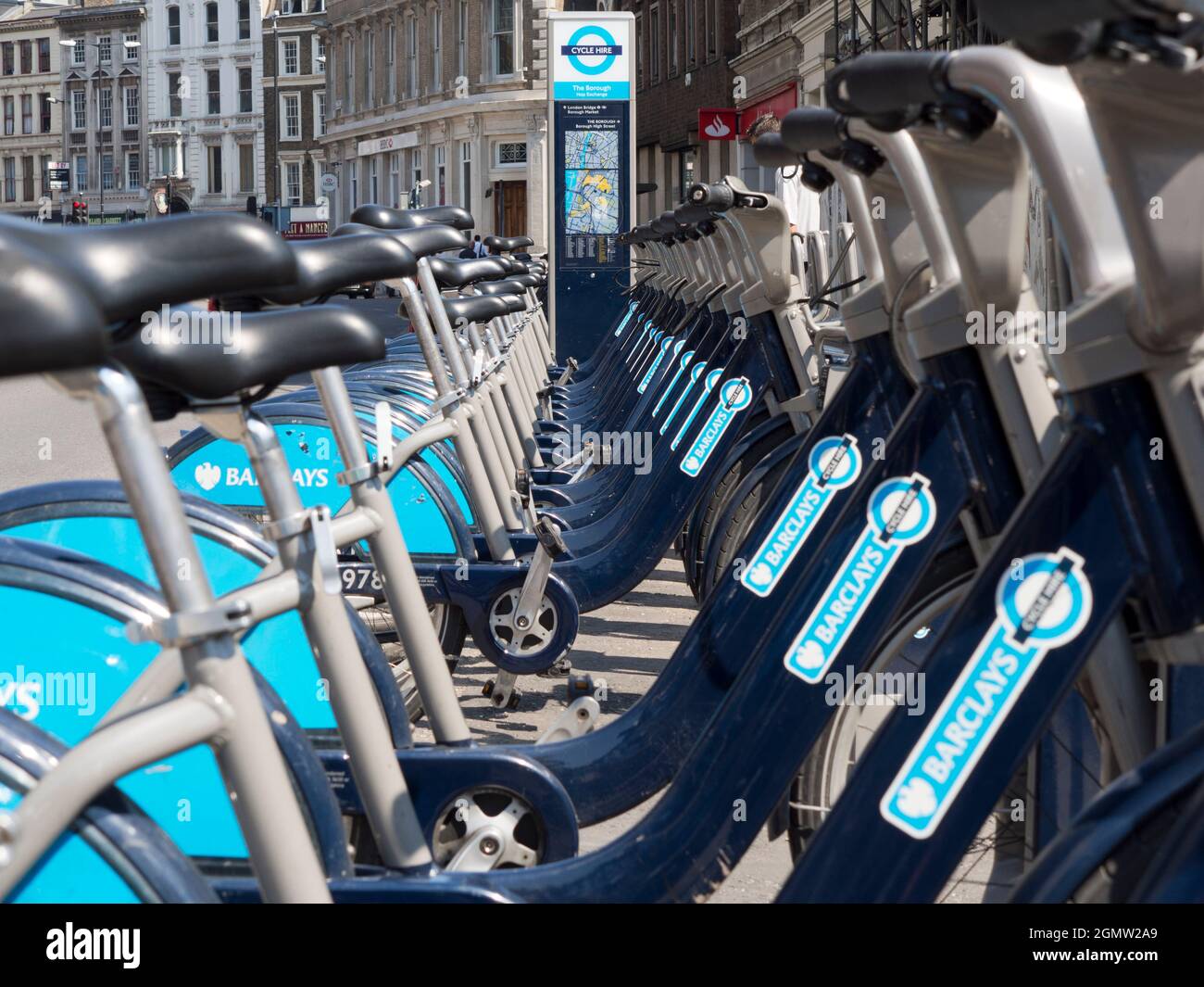 London, England - 2012; It is ten years since the first hire bikes of ...