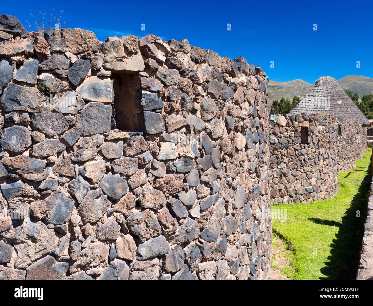 Raqchi, Peru - 16May 2018 The ancient Inca ruins at Raqchi are located ...