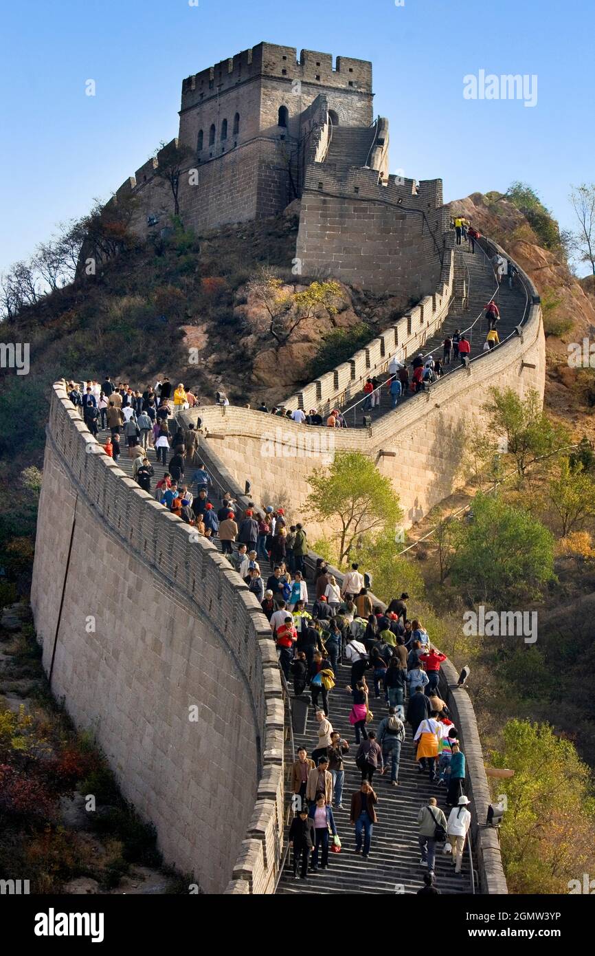 Badaling, China - 18 October 2006; lots of people in view! Badaling is ...
