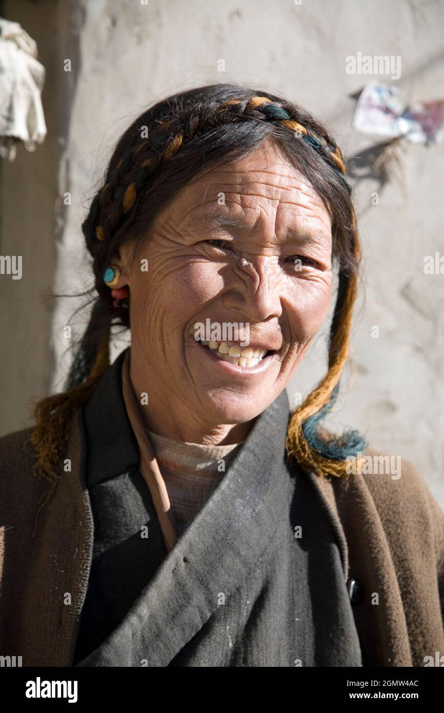 Gyangtse, Tibet - 23 October 2006 An old face that is full of character ...