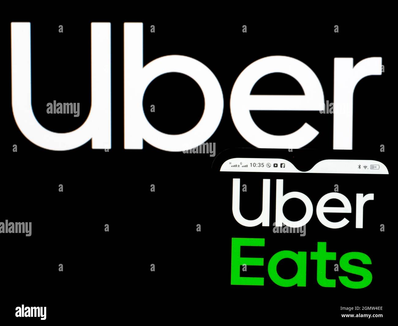 Photo illustration uber logo hi-res stock photography and images - Alamy