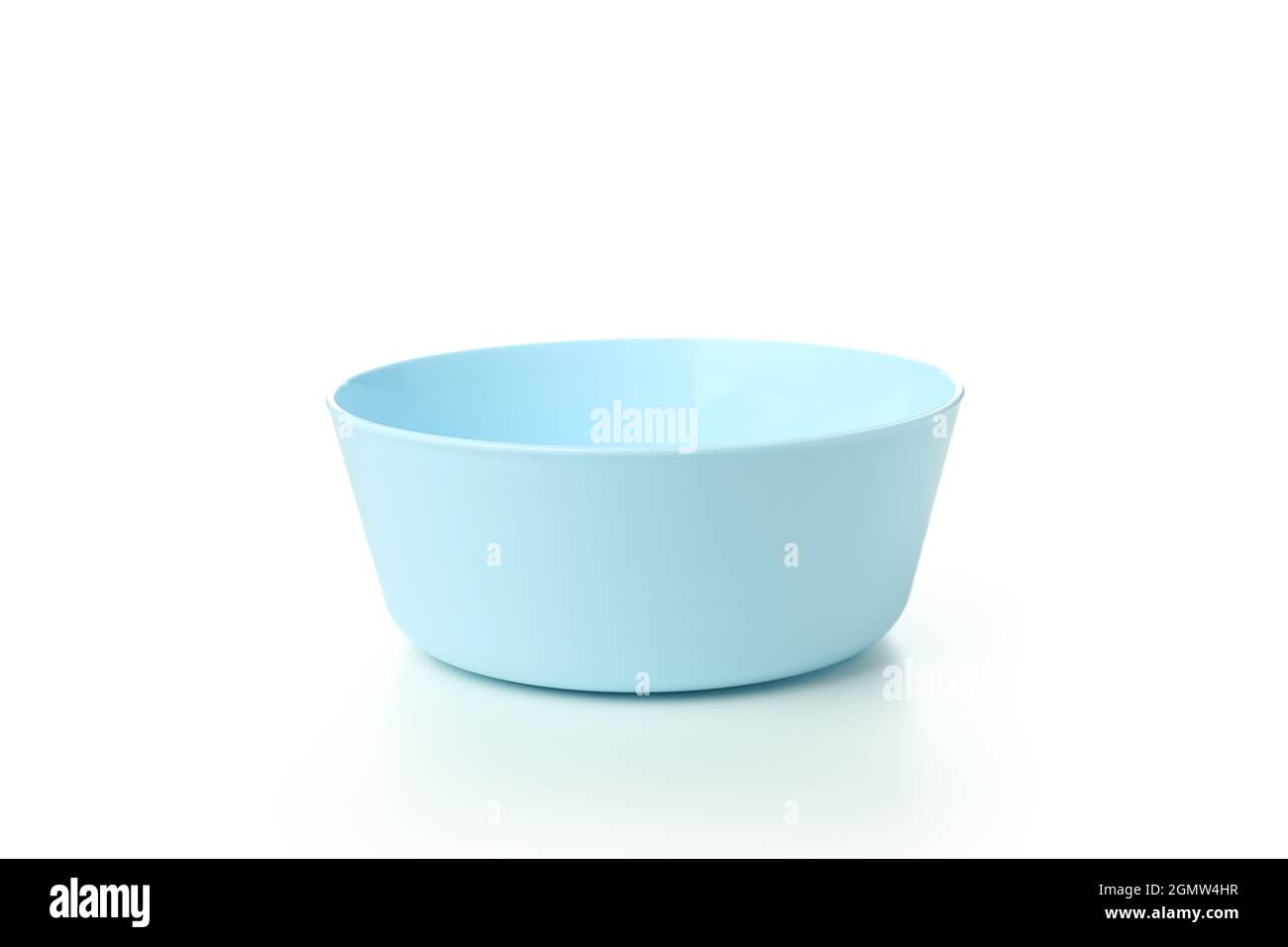 Empty plastic bowl isolated on white background Stock Photo - Alamy