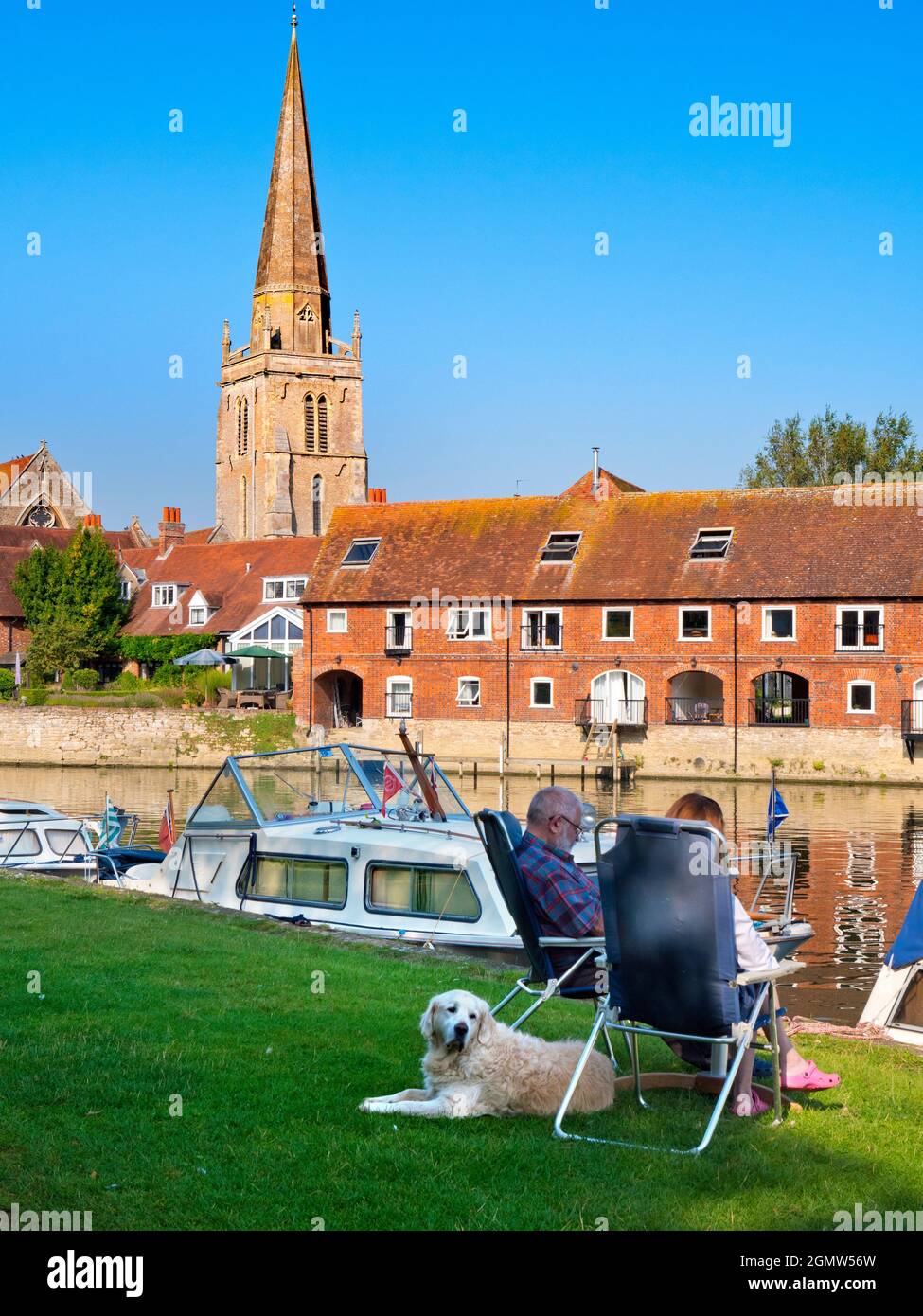 Abingdon, England - 27 August 2019; two persons in view. Abingdon ...