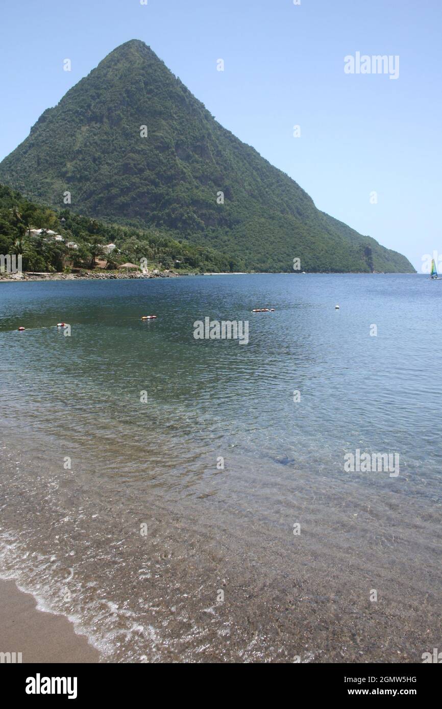 St. Lucia - Pitons Bay Stock Photo - Alamy