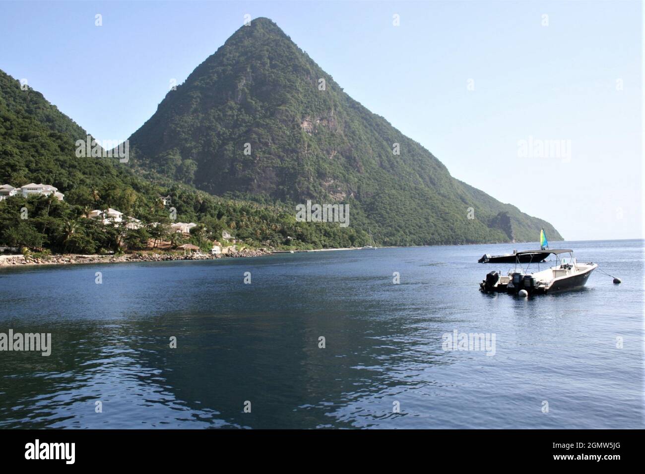 St. Lucia - Pitons Bay Stock Photo - Alamy