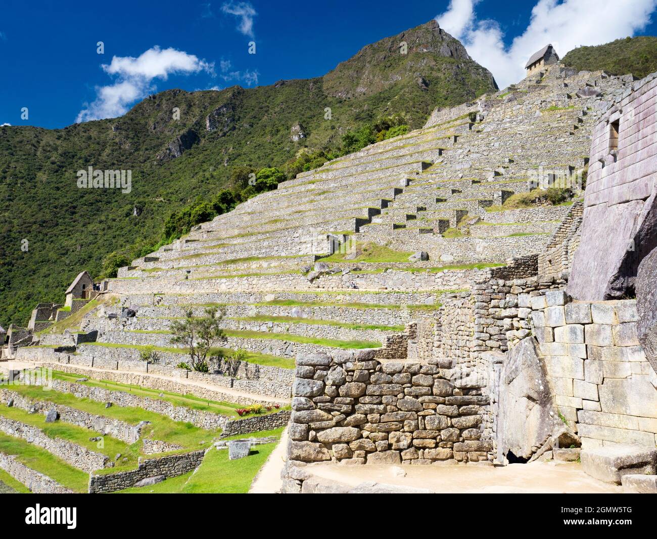 Machu Picchu, Peru - 14 May 2018 Set in an awe-inspiring mountainous ...