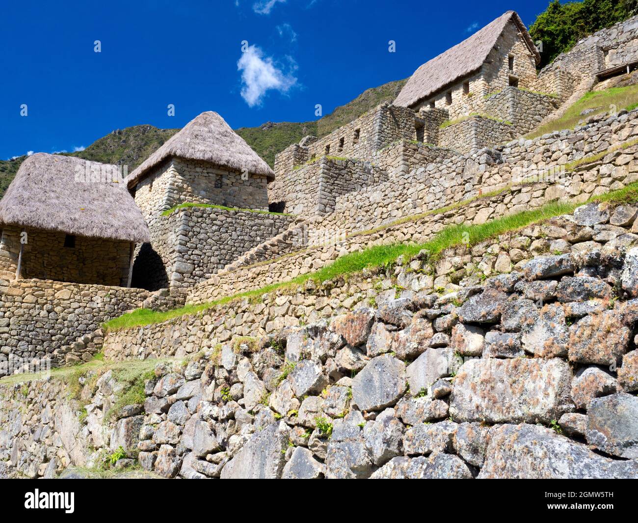 Machu Picchu, Peru - 14 May 2018 Set in an awe-inspiring mountainous ...