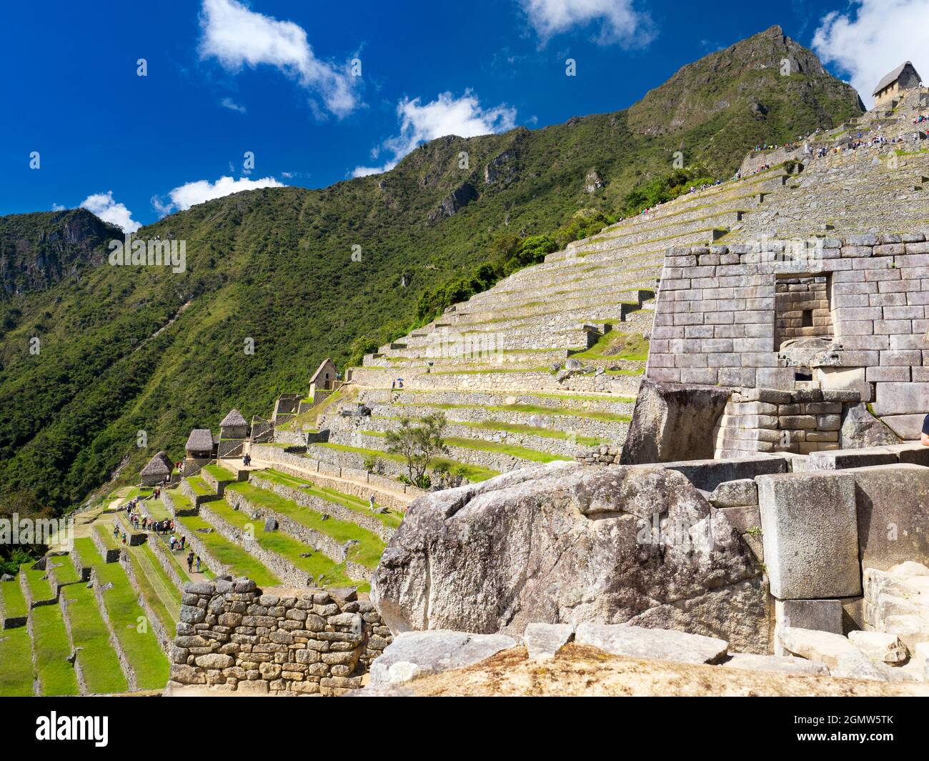 Machu Picchu, Peru - 14 May 2018 Set in an awe-inspiring mountainous ...