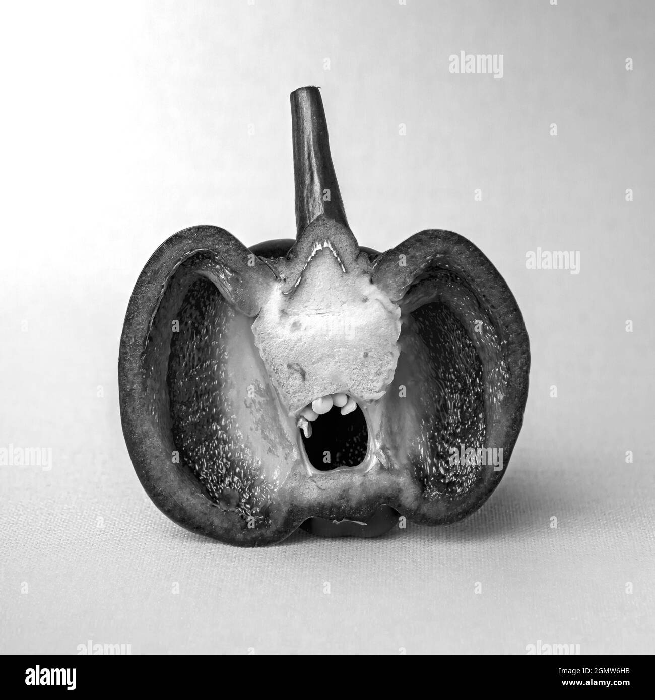 Bell sweet pepper vegetable Black and White Stock Photos & Images - Alamy