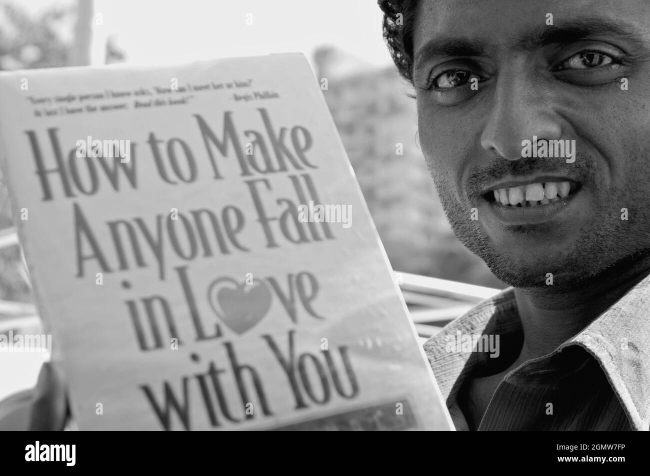 Indian man reading Black and White Stock Photos & Images - Alamy