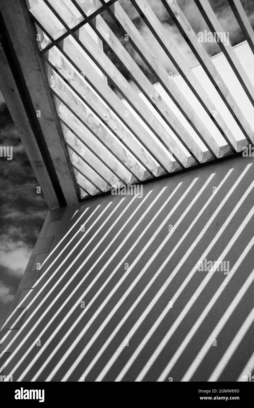 Slatted roof Black and White Stock Photos & Images - Alamy