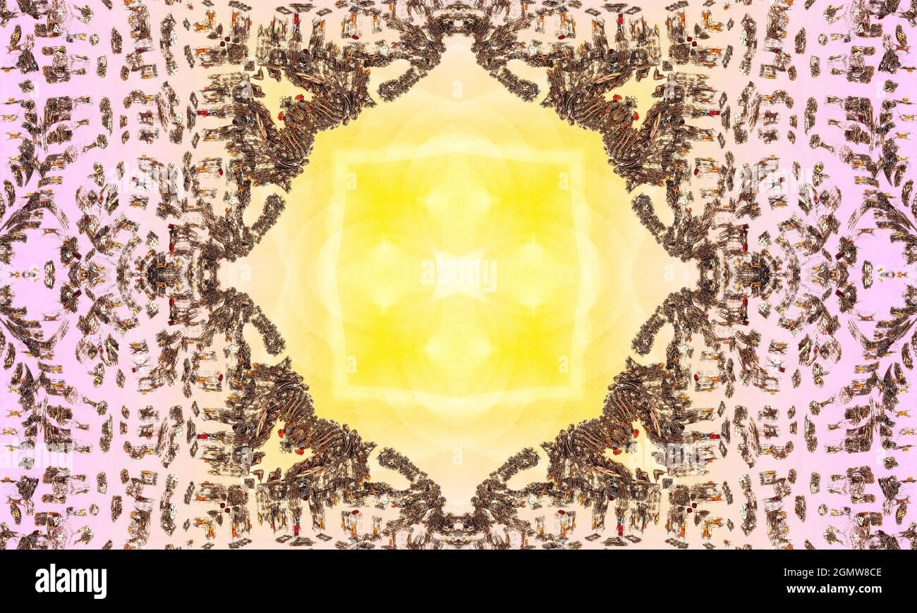 Pink pastel Kaleidoscope Background, Abstract Pattern Art - Minimalist ...