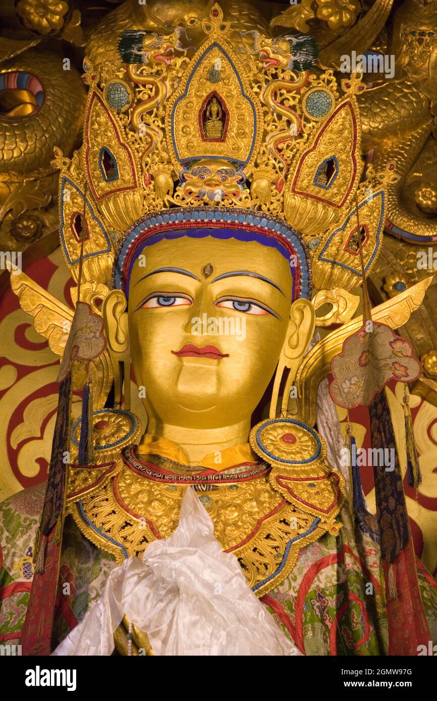 Lhasa, Tibet - October 2006 Sera Monastery is one of the great three ...