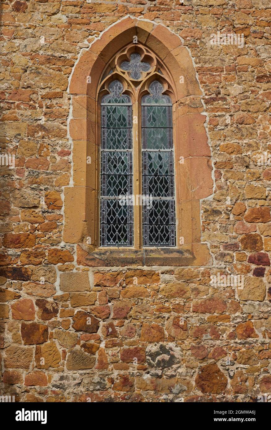 Old church window of the village church Stock Photo - Alamy