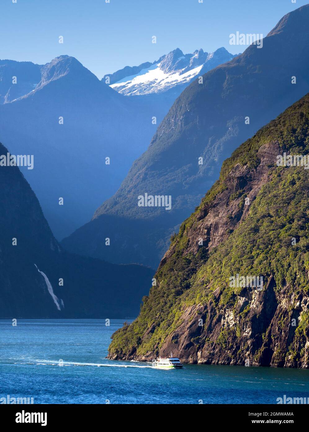 Fiordland, New Zealand - 25 February 2019; Milford Sound is one of the ...
