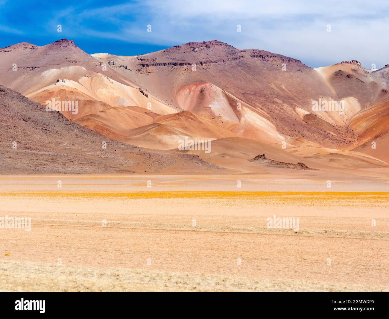 Siloli Desert, Bolivia - 25 May 2018 Desierto de Siloli is a high, dry ...