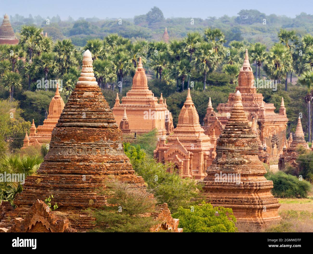 Bagan, Myanmar - 29 January 2013; One of the great Buddhist Temples in ...