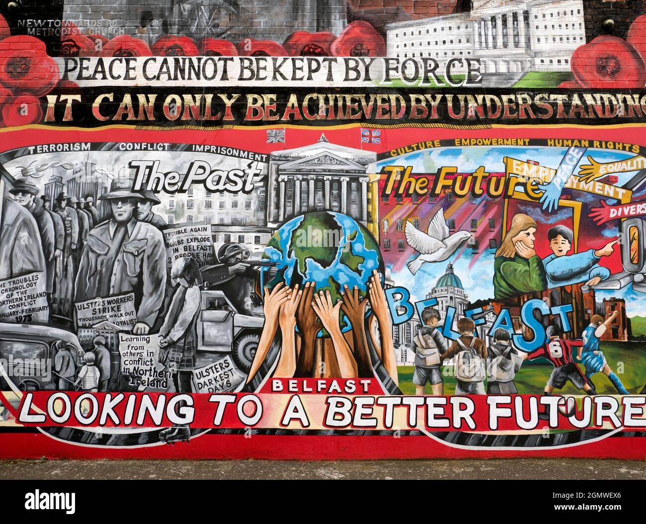 Belfast is a city that cannot. seemingly, leave any wall untouched ...