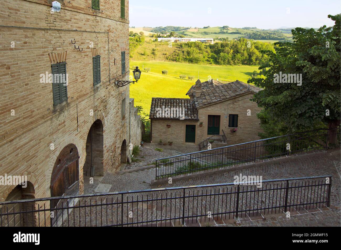 Monsanpietro Morico village, historical centre, Marche, Italy, Europe ...