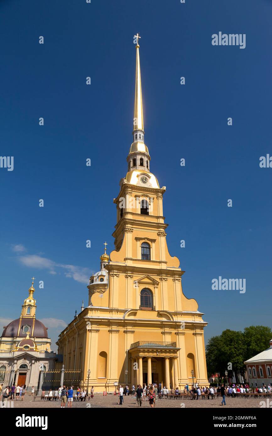 St Petersburg, Russia - 11 June 2011; many people in view. The complex ...