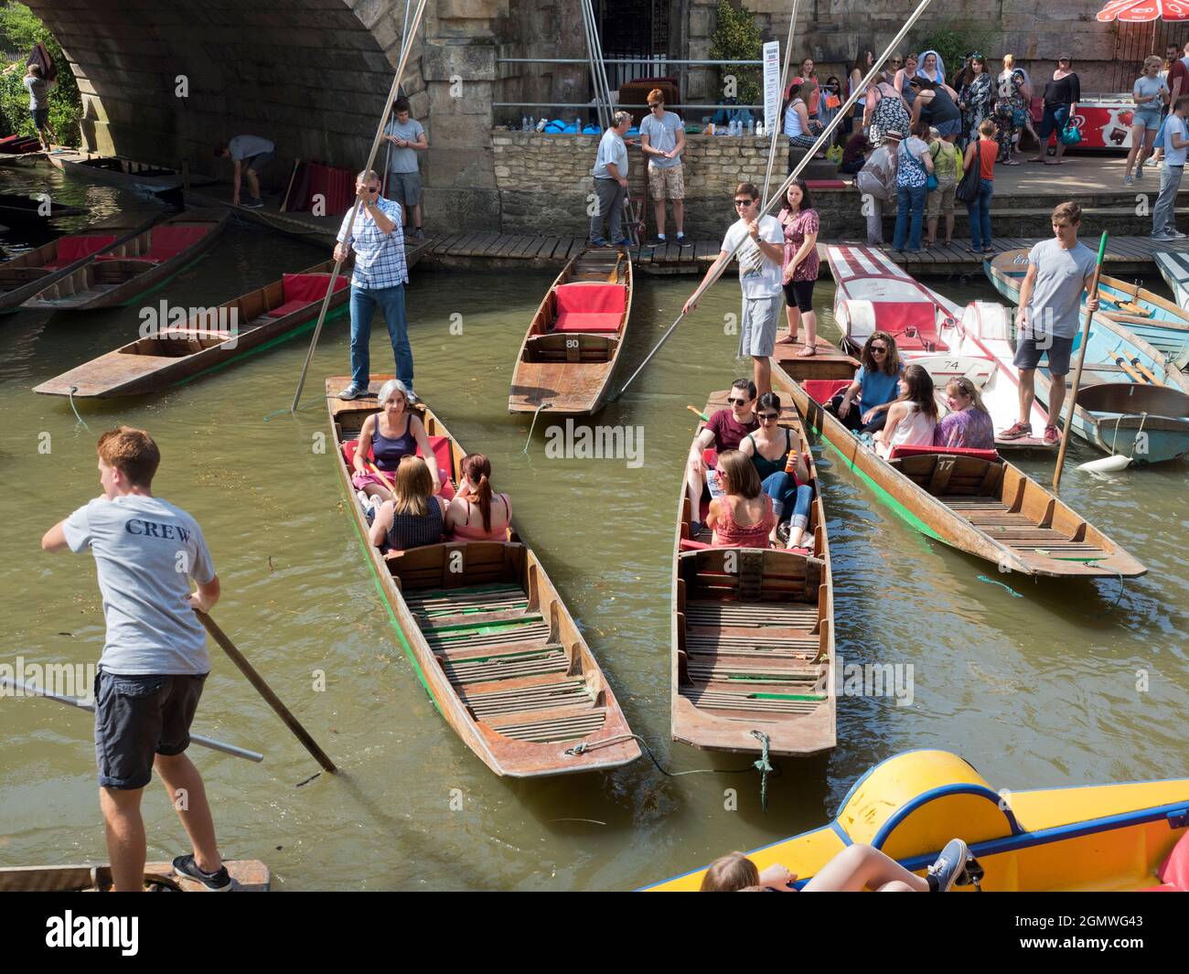 Oxford, England - 2012; This area of the Cherwell River by Magdalen ...
