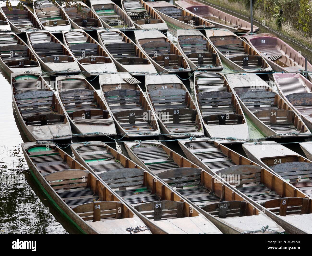 Oxford, England - 10 October 2019; A tranquil scene by Magdalen Bridge ...