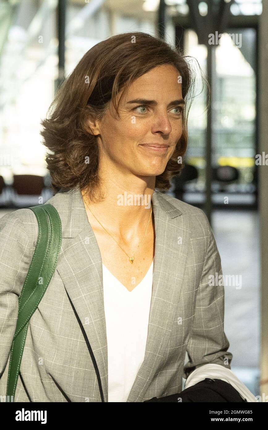 Lawyer Eline Tritsmans, defending Fabre pictured in marge of the ...