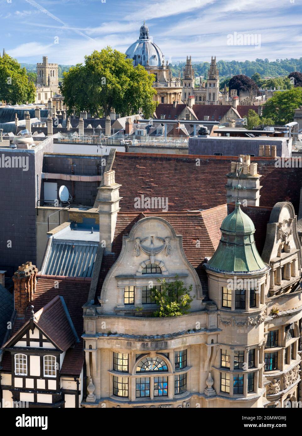 Oxford, England - 25 August 2017 This is a panoramic view of Oxford ...