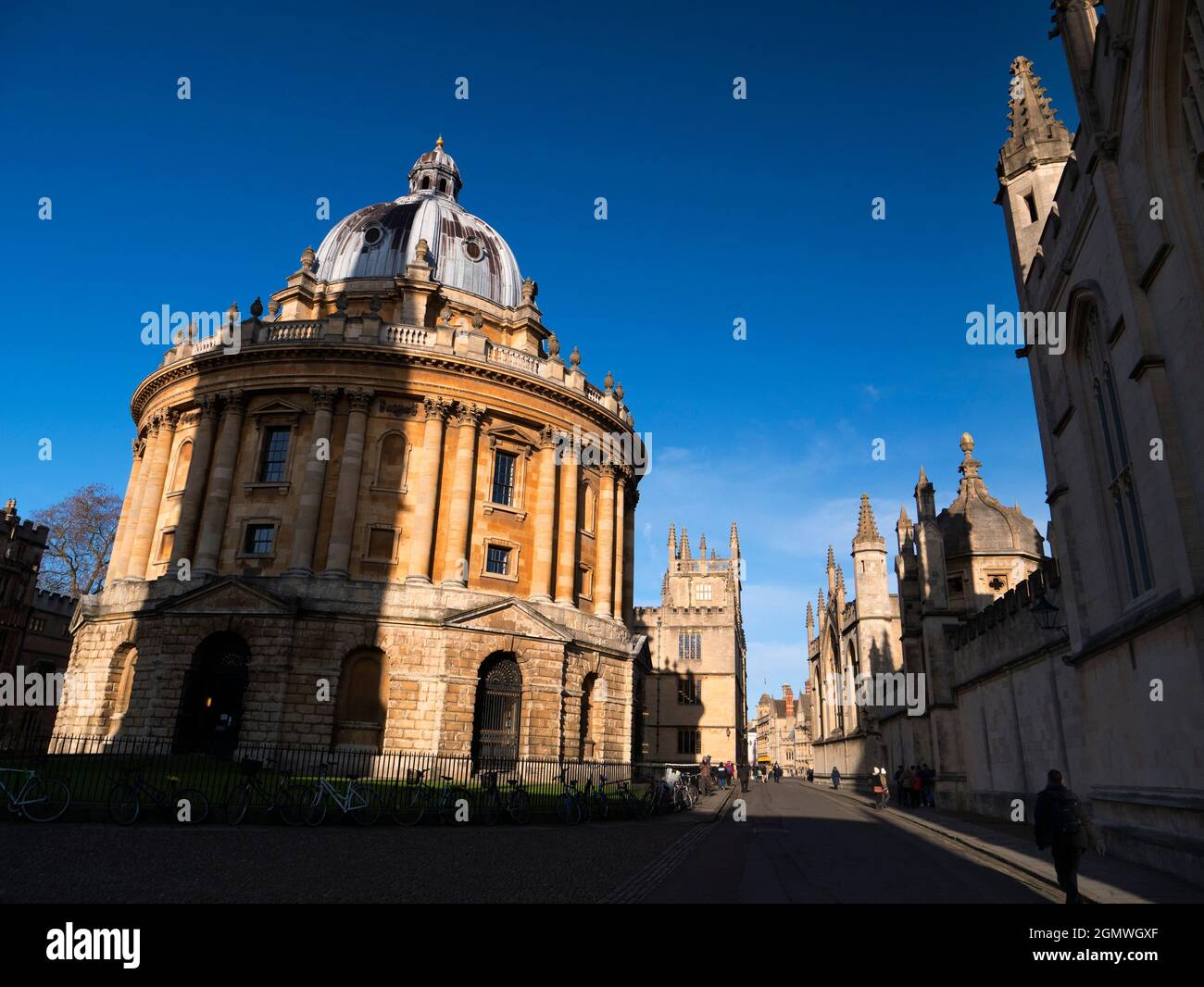 Oxford, England - 14 December 2017 Radcliffe Square lies at the heart ...