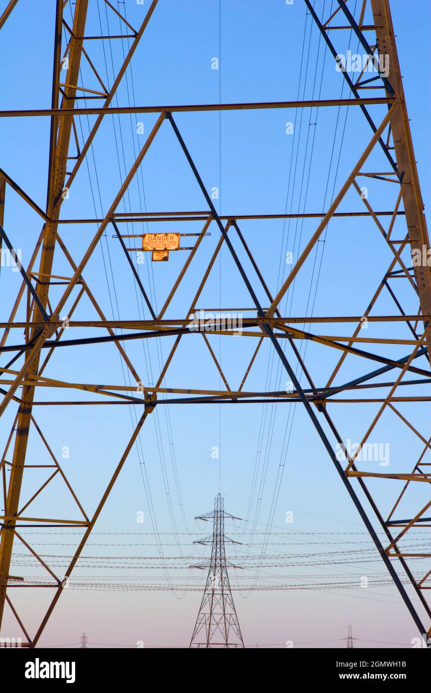 Oxfordshire, England - 28 April 2004; I love electricity pylons; I find ...