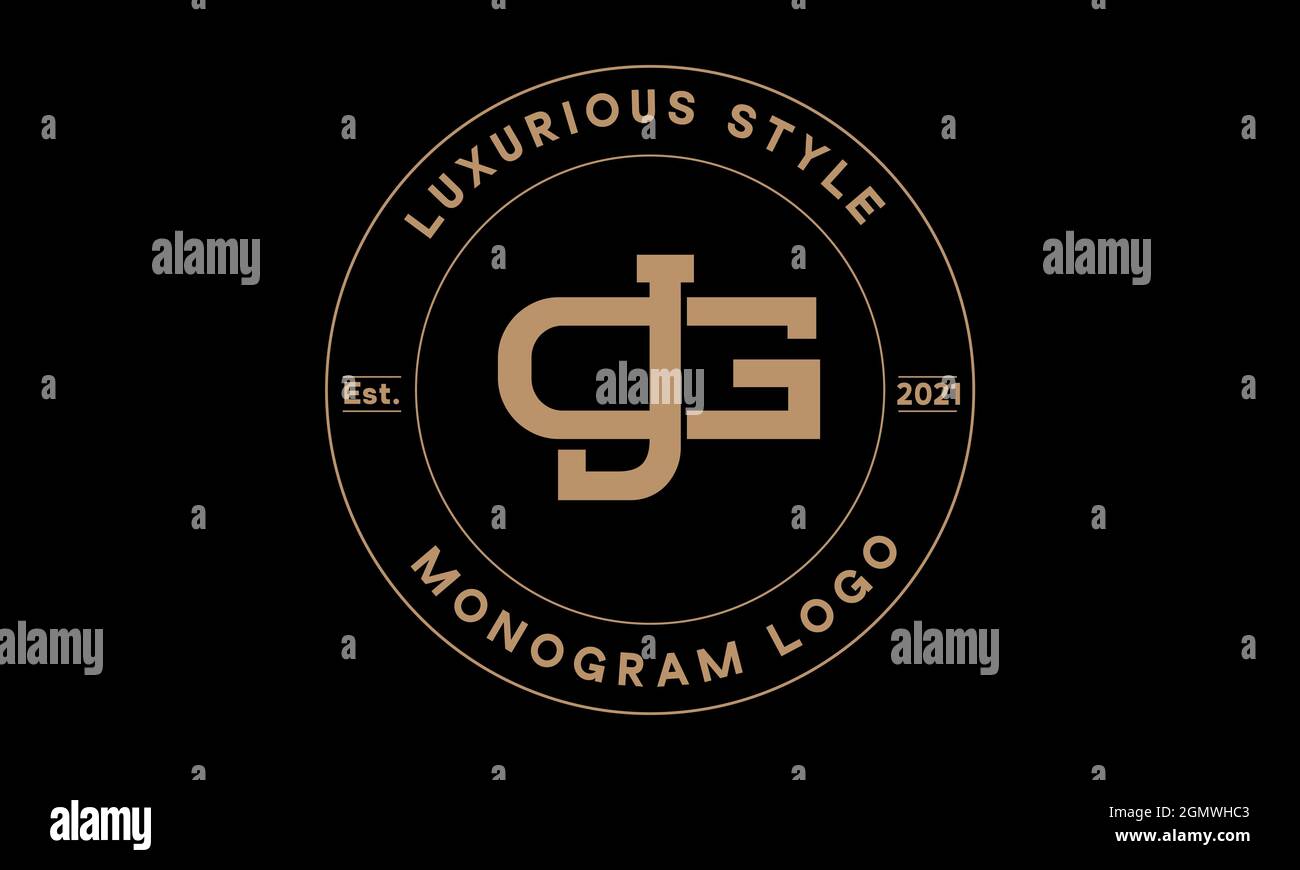 Gj logo vector vectors hi-res stock photography and images - Alamy