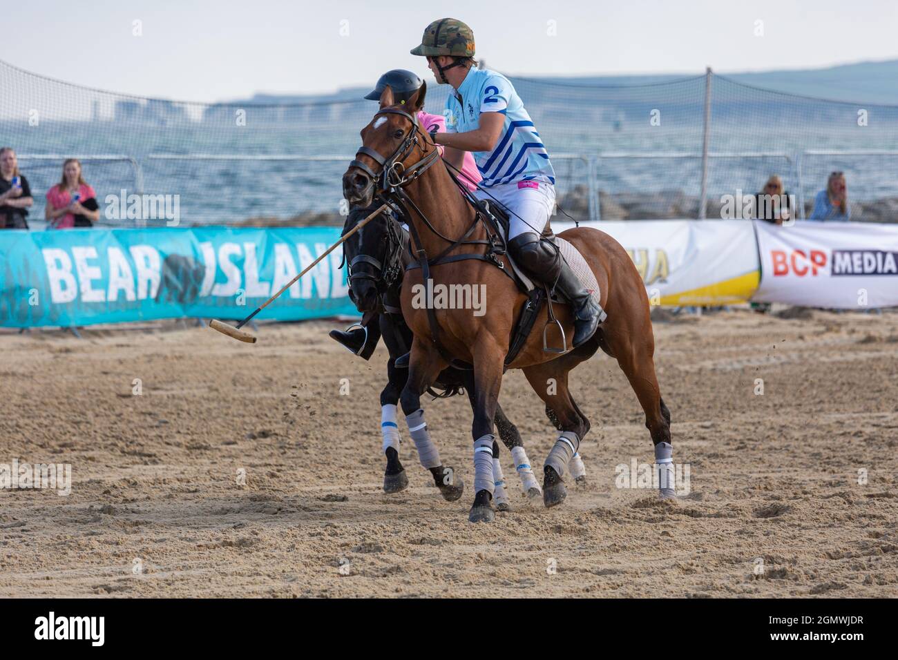 British Sand Polo Sandbanks Beach 17th September 2021 Stock Photo - Alamy