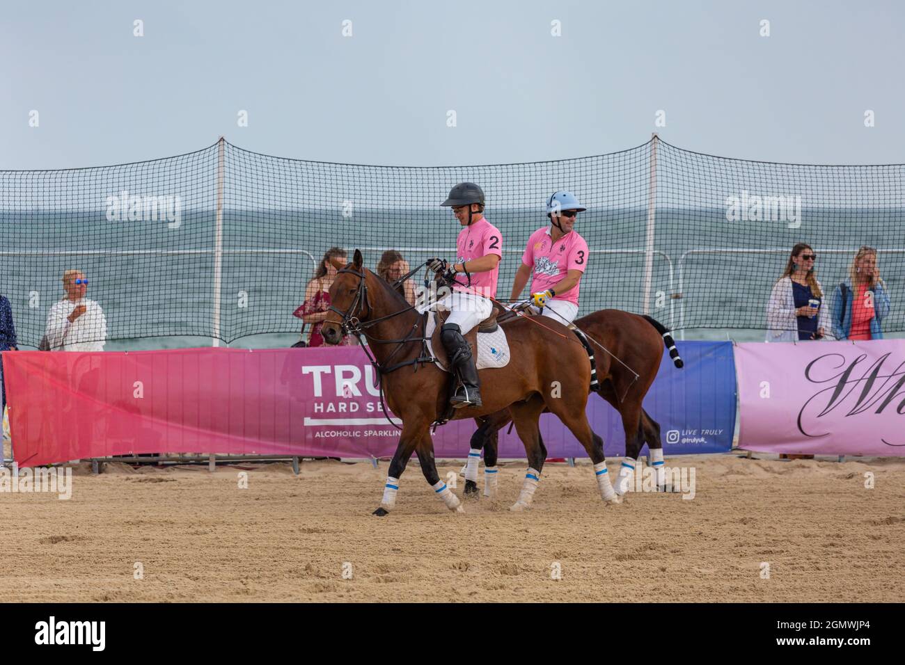 British Sand Polo Sandbanks Beach 17th September 2021 Stock Photo - Alamy