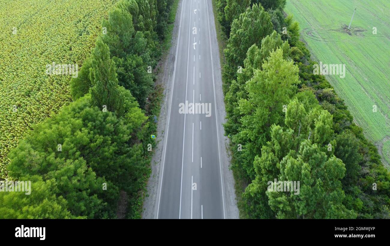 Aerial drone footage over truck hi-res stock photography and images - Alamy