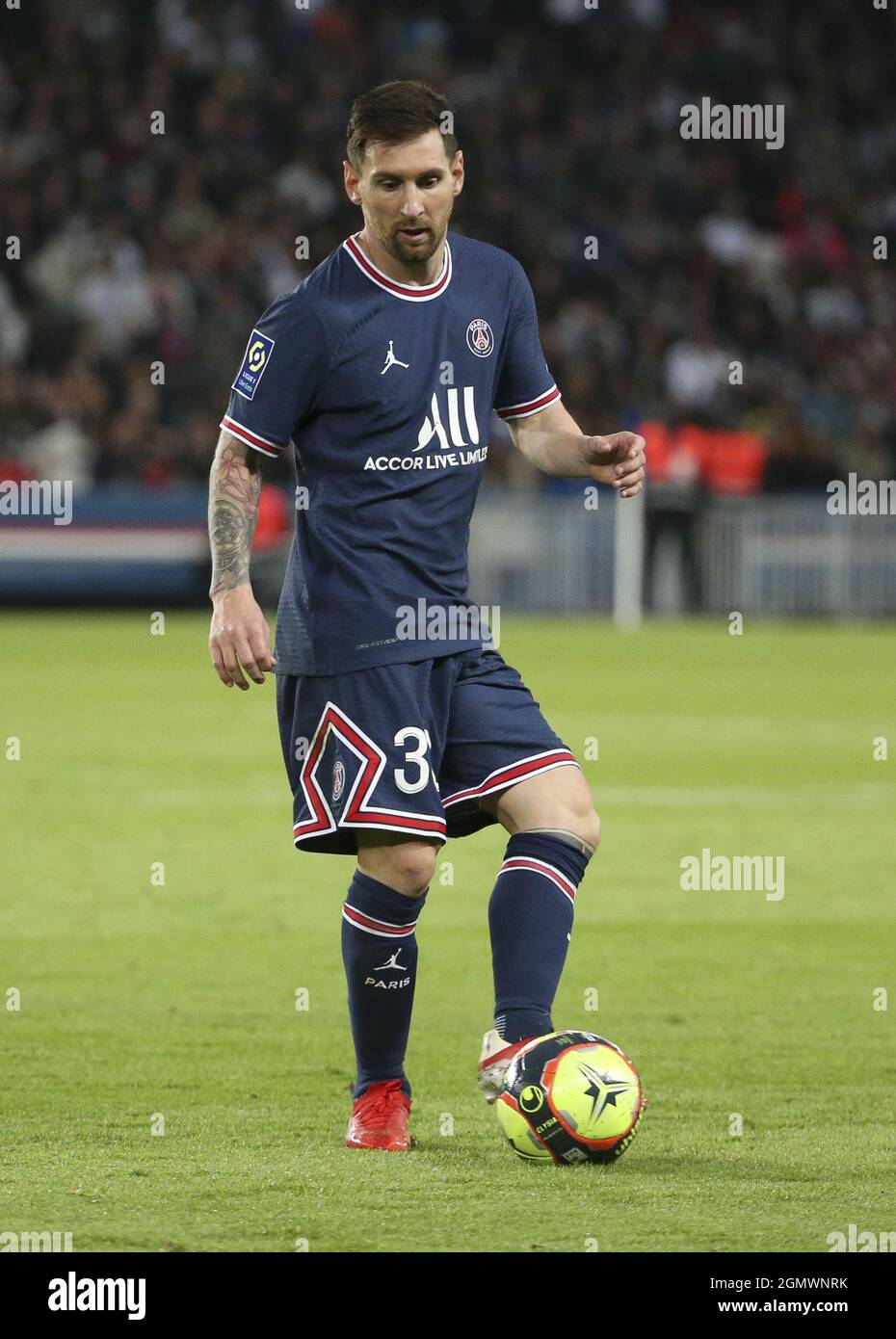 Lionel Messi of PSG during the French championship Ligue 1 football ...