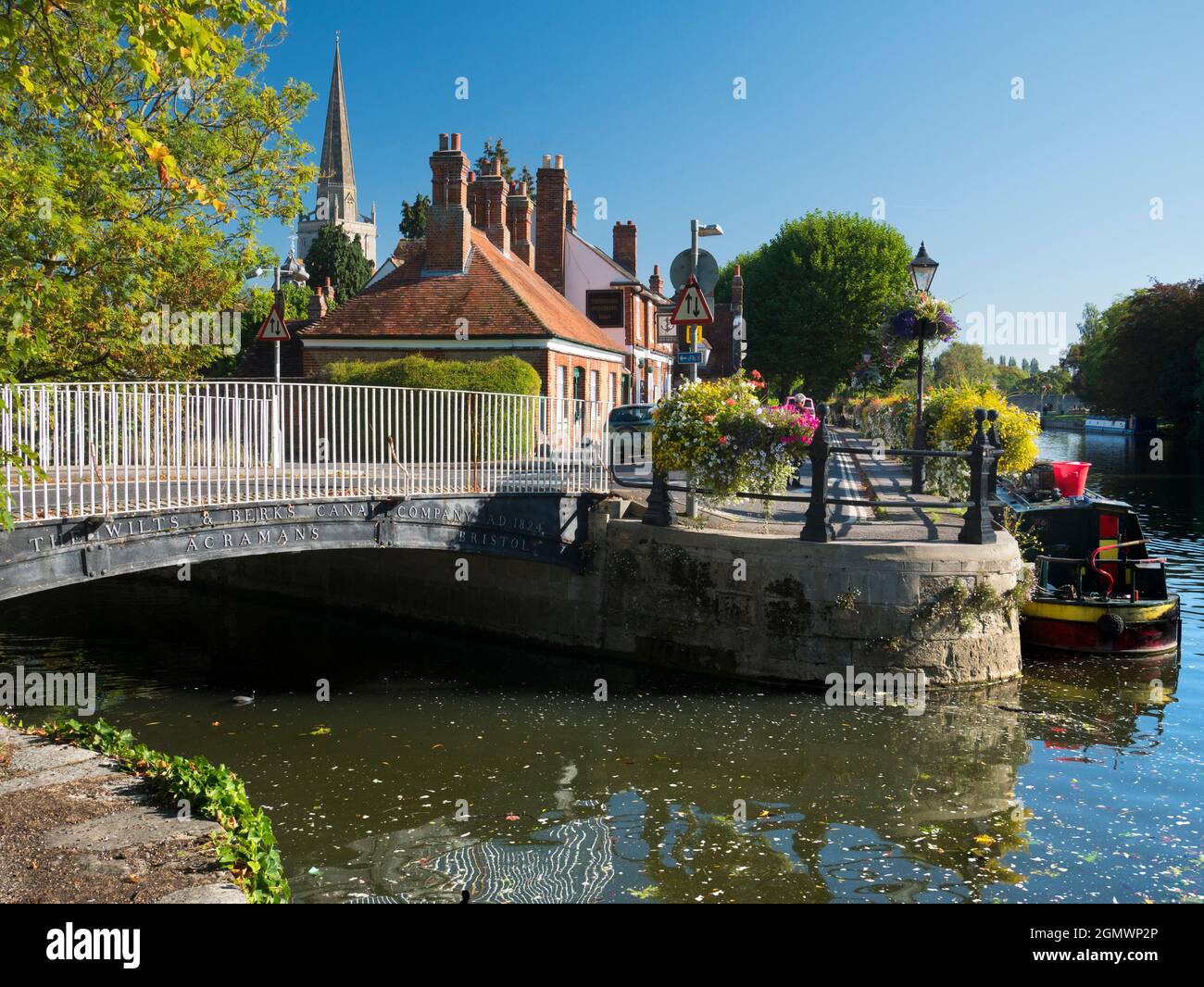Abingdon, England - 13 September 2018 Saint Helen's Wharf is a noted ...