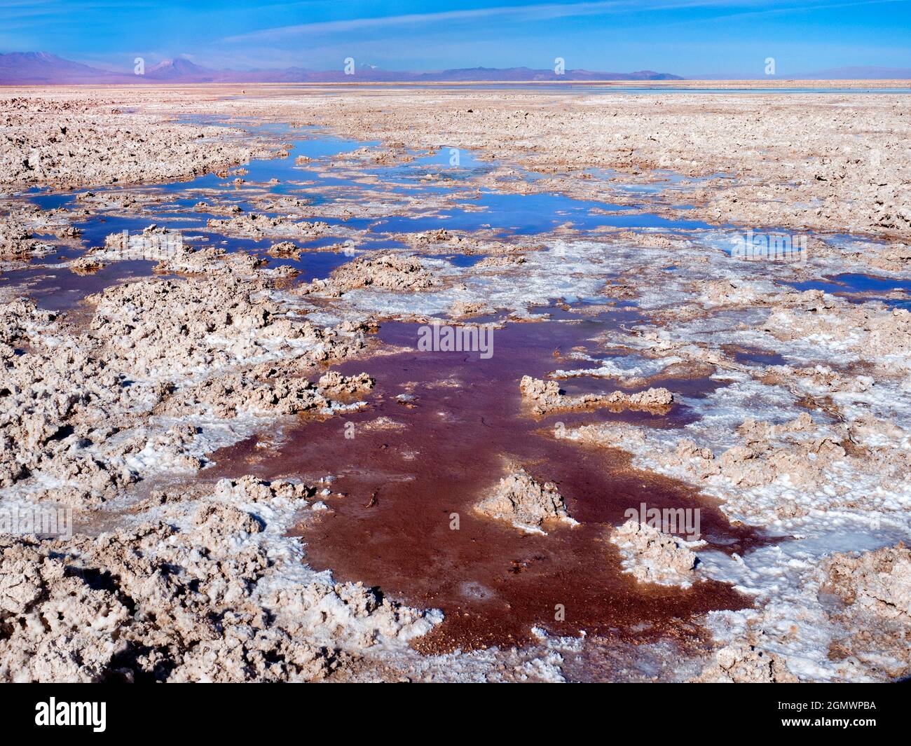 Salar de Atacama, Chile - 27 May 2018; Salar de Atacama, the largest ...