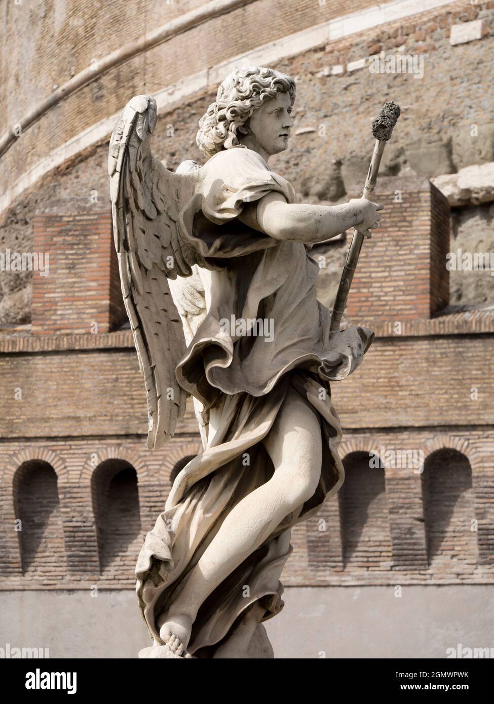 Rome, Italy - October 2014; Very appropriate on San'Angelo Bridge ...