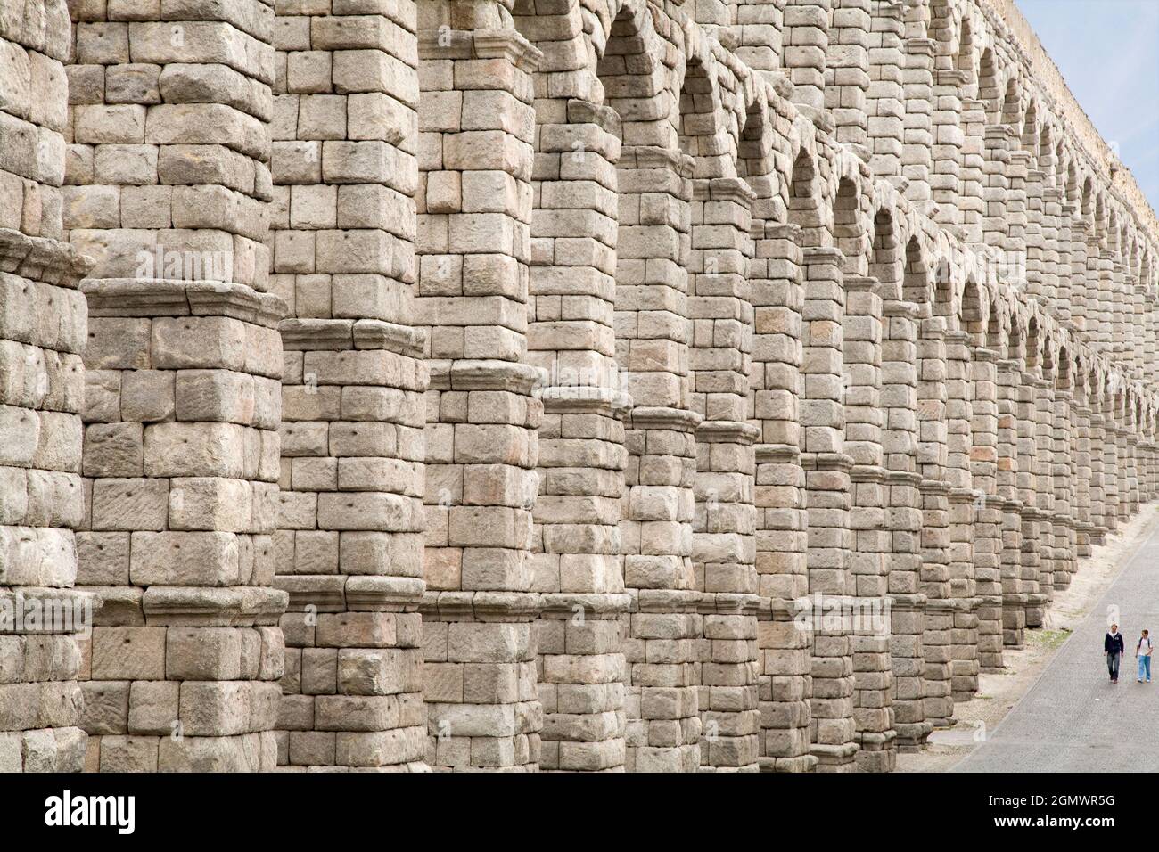 Segovia, Spain - 22 September 2008; The Aqueduct of Segovia is one of ...