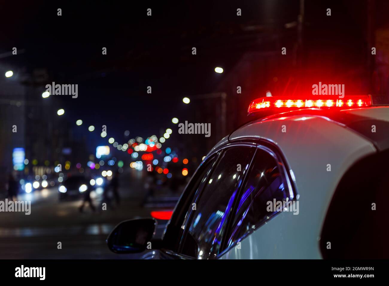 Police car lights hi-res stock photography and images - Alamy