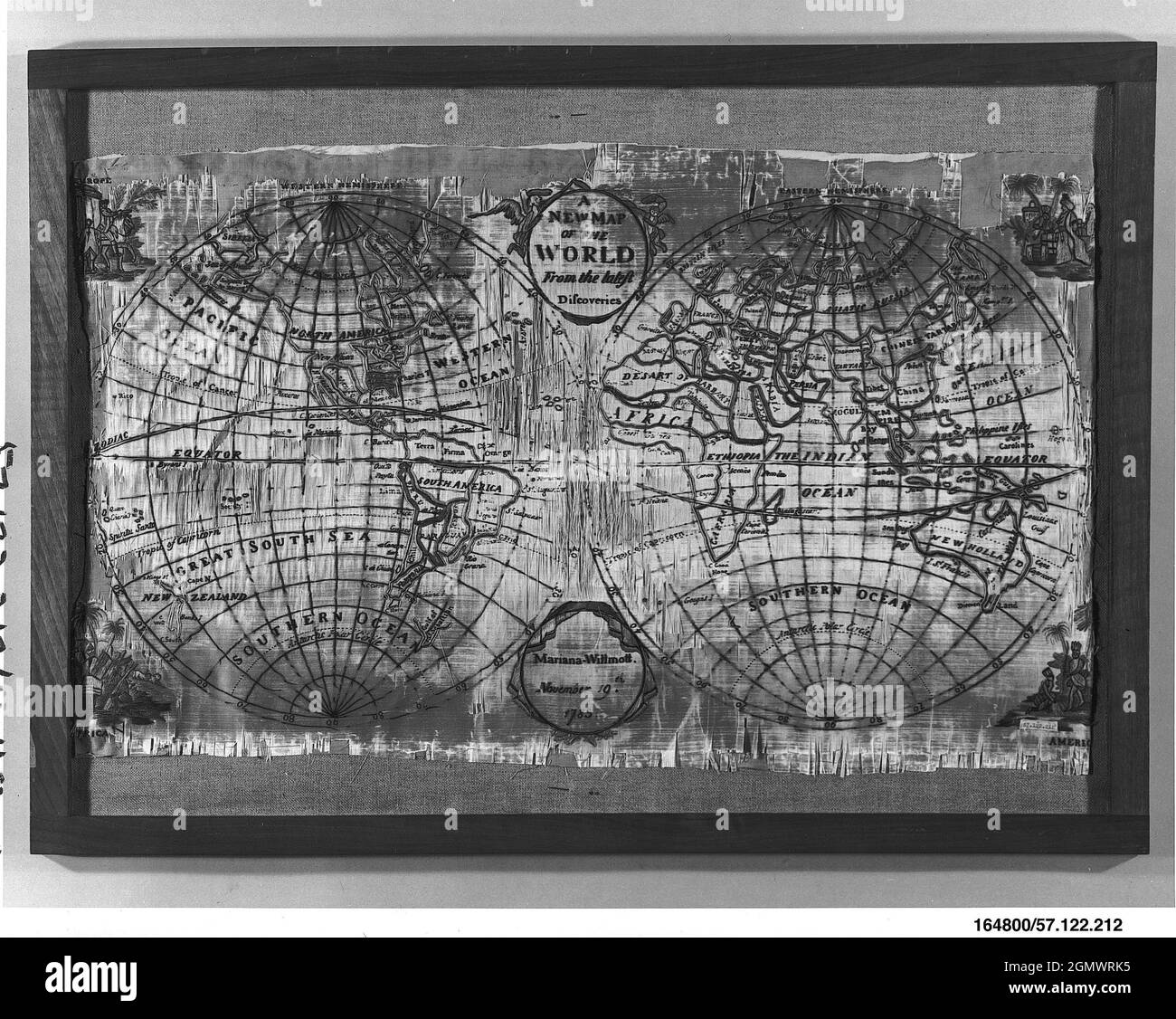 Embroidered map sampler hi-res stock photography and images - Alamy