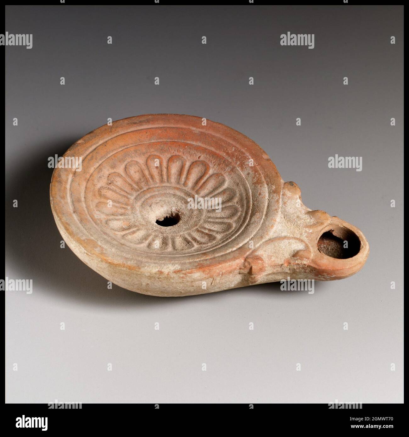 Lamp. Culture: Roman, Cypriot; Medium: Terracotta; Dimensions: Overall ...