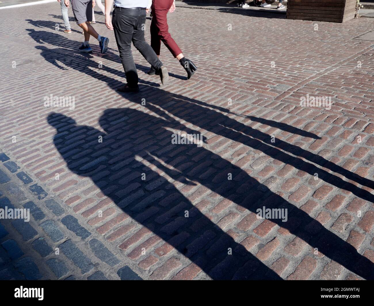 London, England - 16 September 2018; people and body parts are shown ...