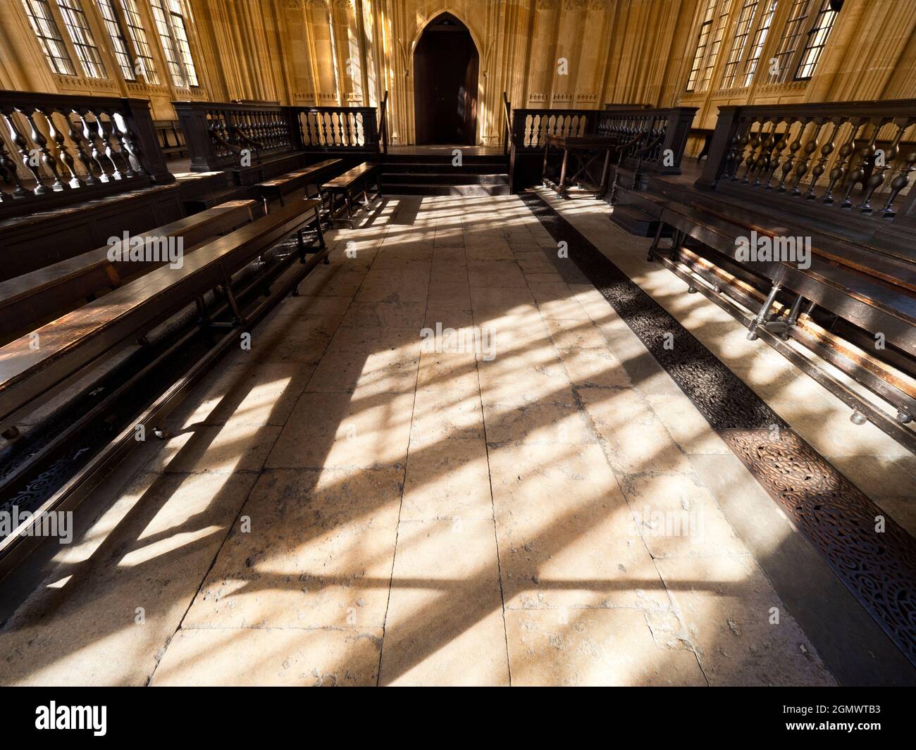 Inside the Divinity School of the Bodleian Library of Oxford University ...