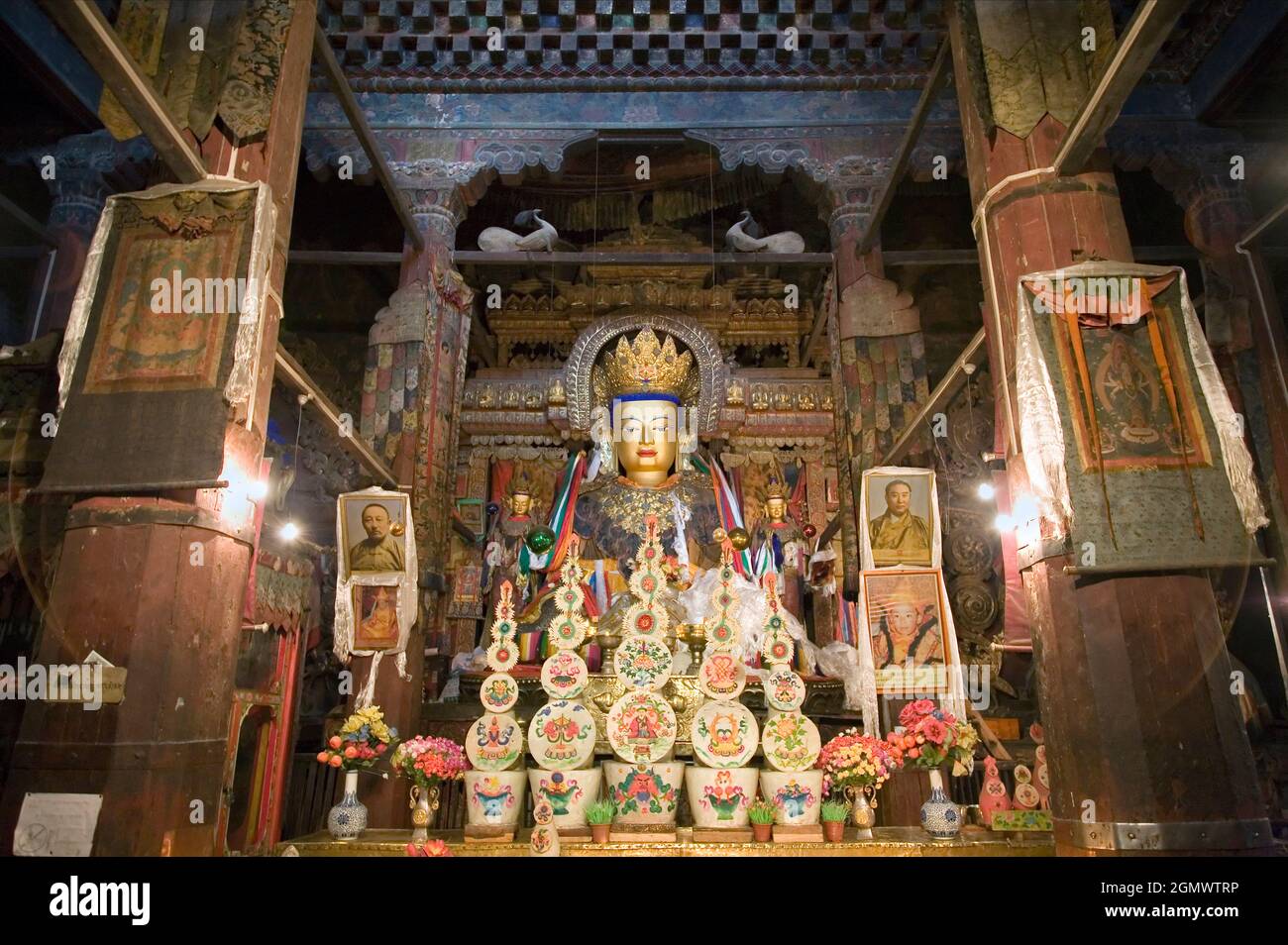 Gyangtse, Tibet - October 2006 The Palcho Monastery in Gyantse, Tibet ...