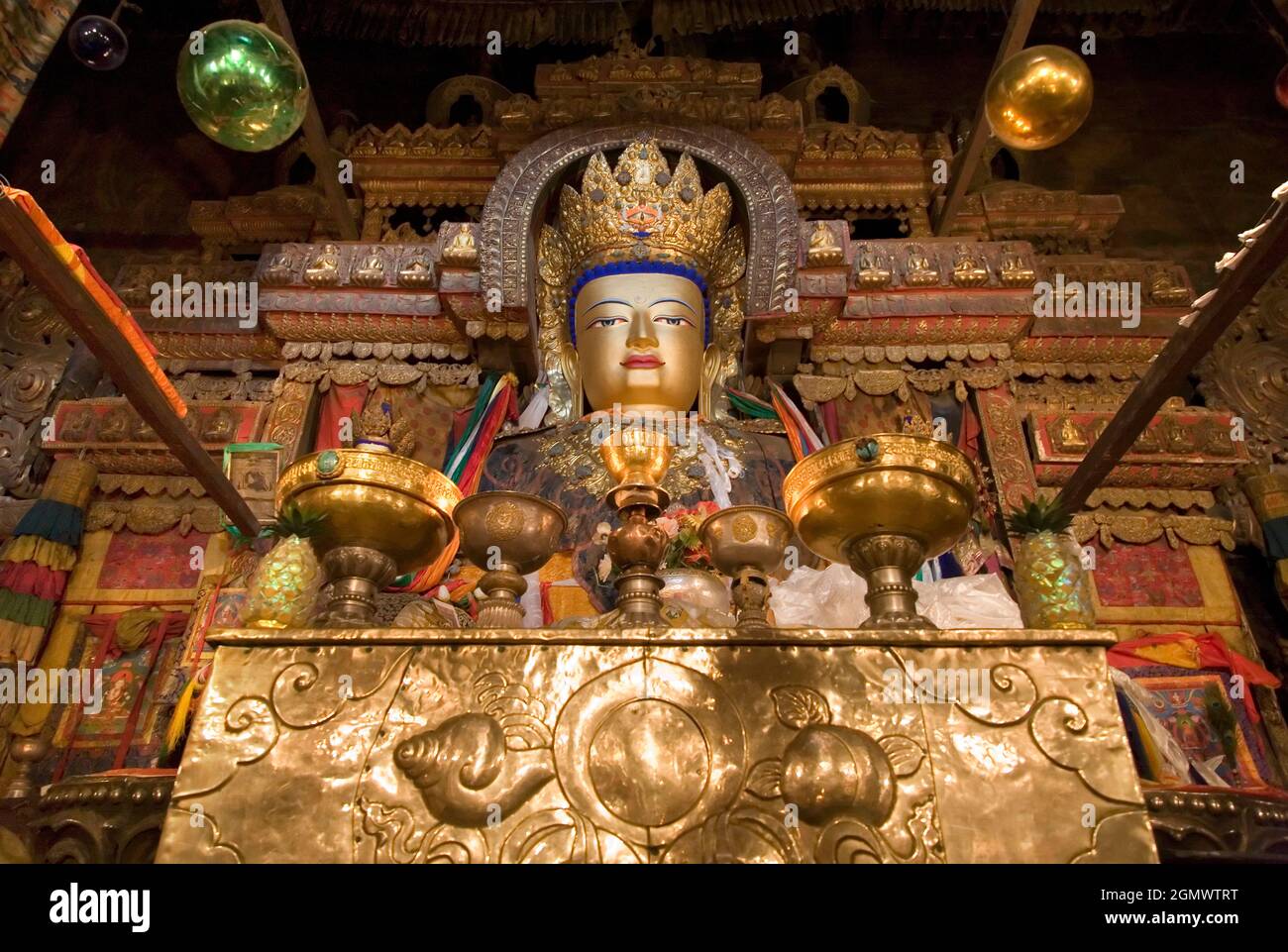 Gyangtse, Tibet - October 2006 The Palcho Monastery in Gyantse, Tibet ...