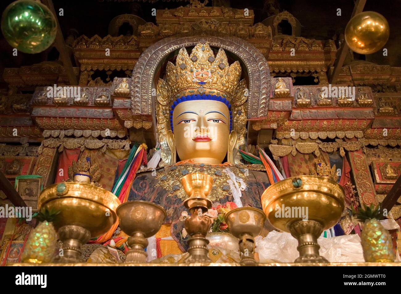 Gyangtse, Tibet - October 2006 The Palcho Monastery in Gyantse, Tibet ...