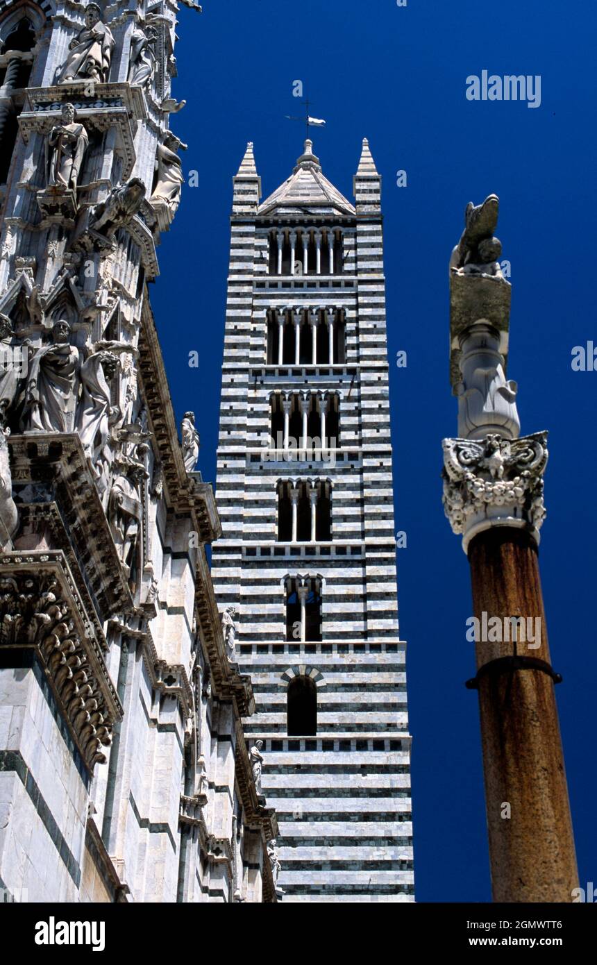 Siena, Italy - May 2004; Siena Cathedral (Duomo di Siena) is a fine ...