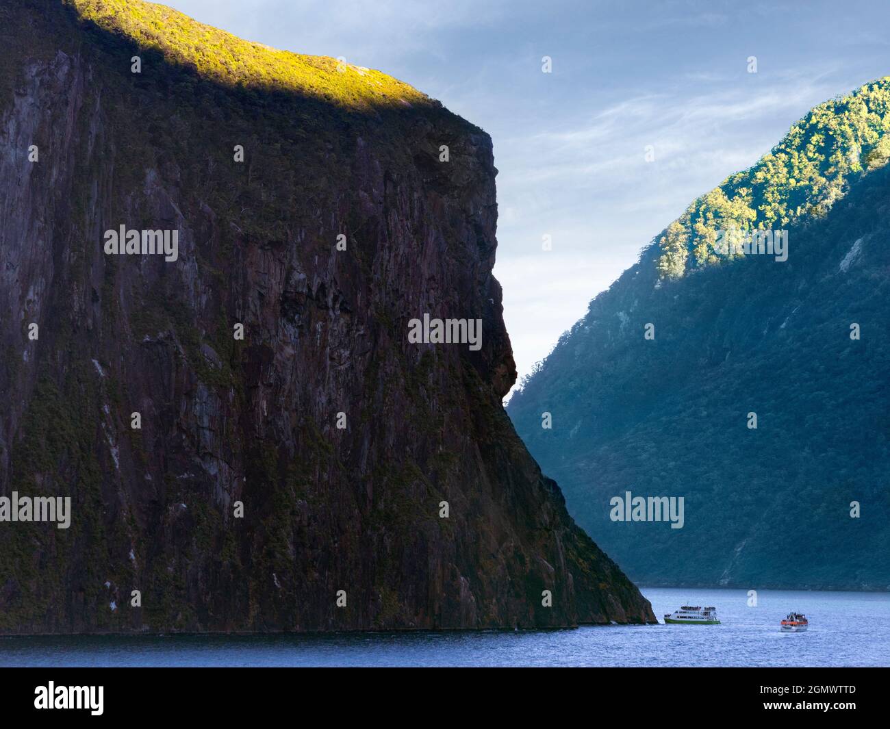 Fiordland, New Zealand - 25 February 2019; Milford Sound is one of the ...